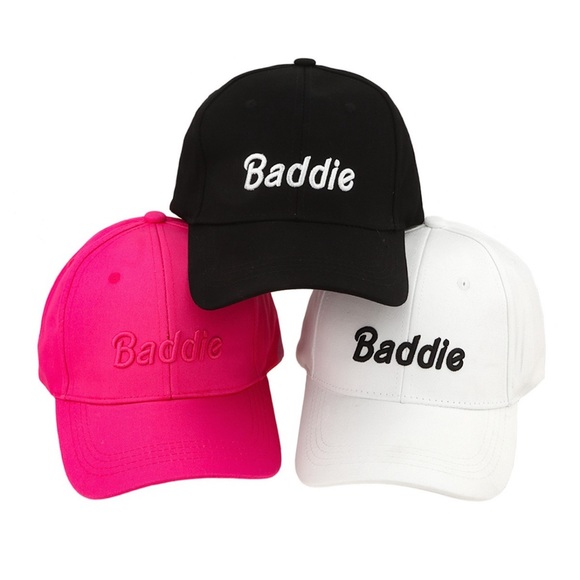 Imani Amaris | Accessories | Baddie Embroidered Adjustable Baseball Cap ...